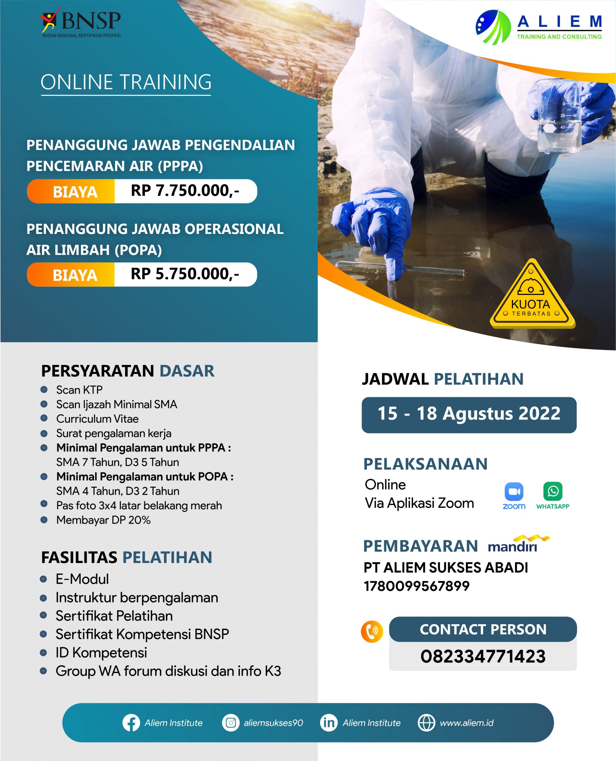 Program Sertifikasi BNSP | ALIEM INSTITUTE